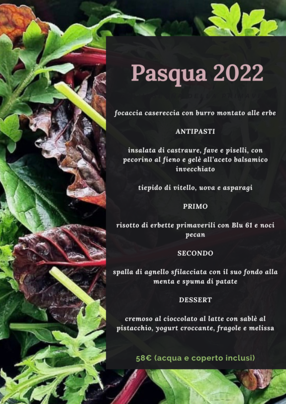 Menu di Pasqua 2022 - Horteria
